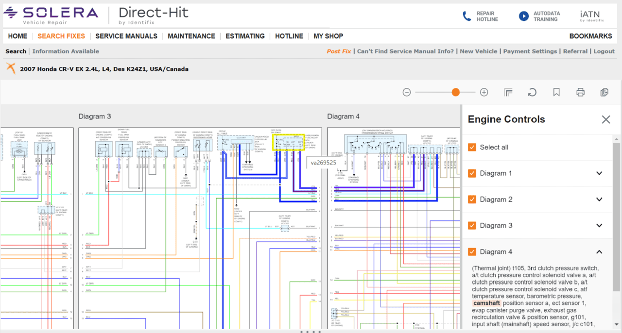 New enhanced wiring diagrams in Identifix Direct-Hit® streamline ...